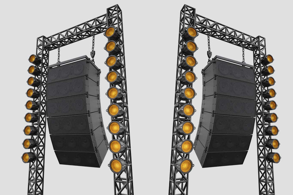 F34 Aluminum Truss 25m TÜV · Free DDP — Full-Stage