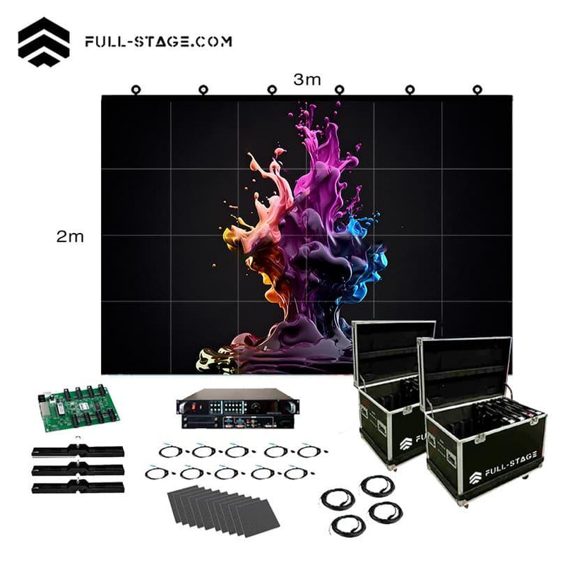 Pantalla LED Exterior P3.91 de 3x2m con Envío GRATIS – Full-Stage.com