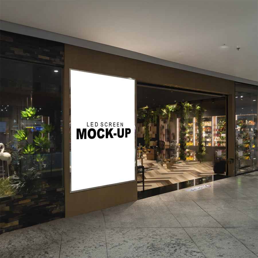 Pantalla LED Escaparate Exterior P2.5 de 128 x 90 cm – Envío Gratis